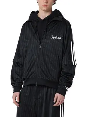 ADIDAS Y-3 Convertible Pinstripe Sweatshirt - Black
