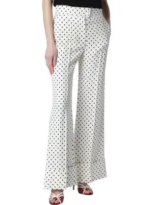 Valentino Garavani Plusdepois Printed Trousers - Beige