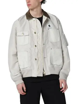 SACAI X CARHARTT WIP Nylon Twill Jacket - White