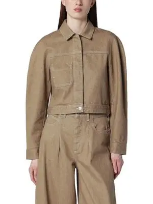 Jacquemus Ovalo Cargo Jacket - Beige