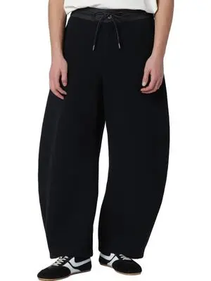 Sacai Cotton-blend Curved-leg Trousers - Black