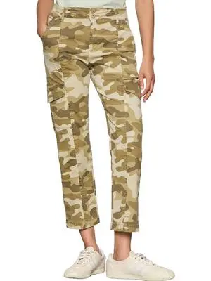 Sanctuary Straight Leg Cargo Pants - Canyon Camo Green