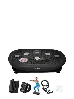 LIFEPRO Rumblex Plus 4d Vibration Plate Machine Exercise Machine With Triple Motors For Recovery And Fat Burn - Black