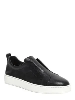 Santoni Victory Laceless Slip-on Sneakers - Black