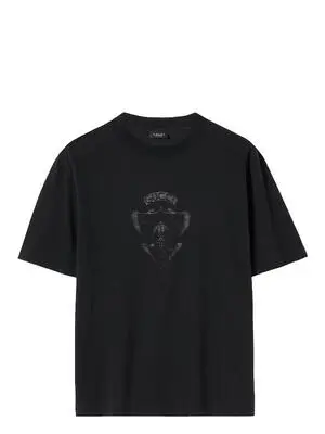 Gucci Cotton Jersey T-shirt With Devoré Detail - Black