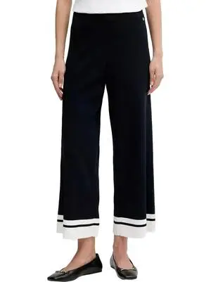 Joseph Ribkoff Striped Cropped Trousers - Blue