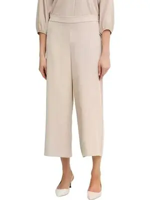 Joseph Ribkoff Cropped Wide-leg Trousers - Neutrals
