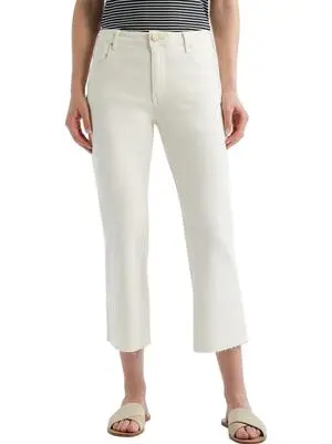 Kut From The Kloth Kelsey Fab Ab High Waist Ankle Flare Jeans - Ecru