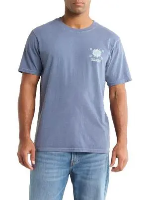 ROARK Palm Graphic Regular Fit T-shirt - Neptune