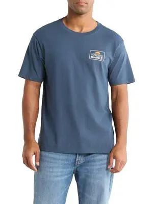 ROARK Earth Sea Graphic Regular Fit T-shirt - Navy