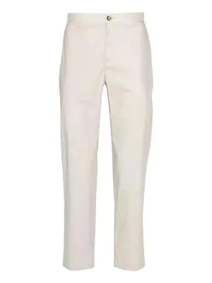 Sandro Poplin Cotton Trousers - Neutrals