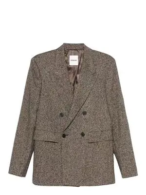 Sandro Single-breasted Blazer - Brown