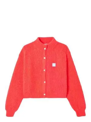 American Vintage Buttoned Knit Cardigan - Red