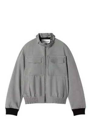 LANVIN Zip-up Jacket With Chest Pockets - Grey