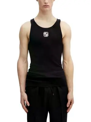 Vetements Round-neck Tank Top - Black