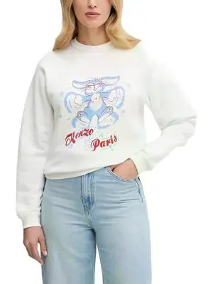 Kenzo Rabbit-print Sweatshirt - White