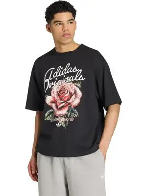 Adidas Originals Rose Graphic Tee - Black