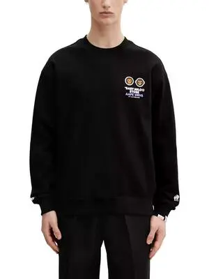 AAPE BY *A BATHING APE® X Baby Milo Store Aapeunvs Logo Patch Sweatshirt - Black