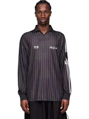 Adidas Y-3 Zinedine Zidane Soccer Long Sleeve Jersey - Black