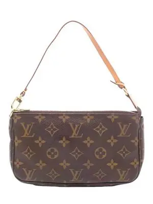 LOUIS VUITTON Monogram-pattern Clutch Bag - Brown