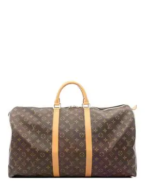 LOUIS VUITTON 1998 Monogram Leather Bag - Brown