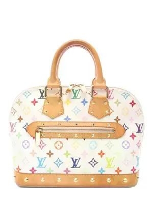 LOUIS VUITTON 2003 Monogram Leather Handbag - White