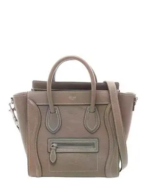 Celine 2010s Nano Luggage Tote - Brown
