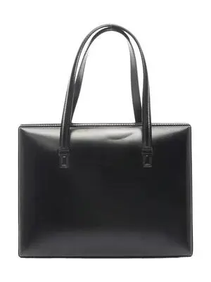 Loewe 2010s Embossed Logo Tote Bag - Black