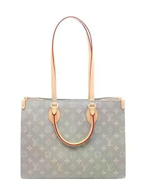 LOUIS VUITTON 2021s Mm Onthego Monogram Tote Bag - Grey