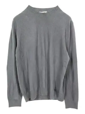 Hermès Crew Neck Wool Knit Top - Grey
