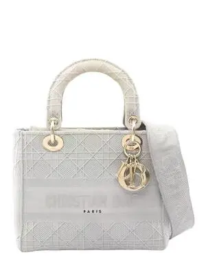 Dior 2000s Canage Two-way Handbag - Grey