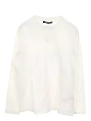 LOUIS VUITTON 2010s Embossed Logo T-shirt - Neutrals
