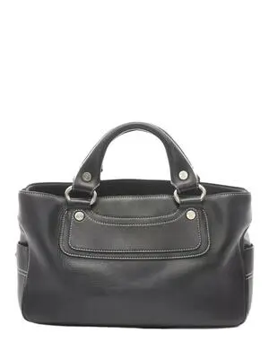Celine 00s Leather Handbag - Black