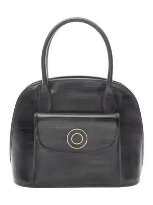 Celine 2000s Circle Logo Handbag - Black