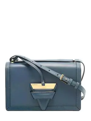 Loewe 2010s Barcelona Leather Shoulder Bag - Blue