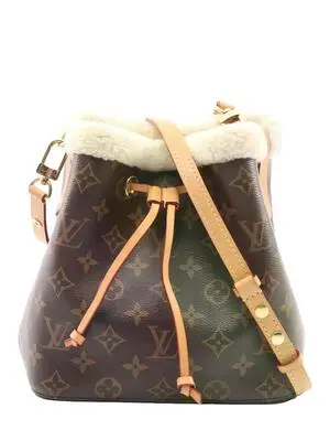 LOUIS VUITTON 1910s Bb Neonoe Monogram Bucket Bag - Brown
