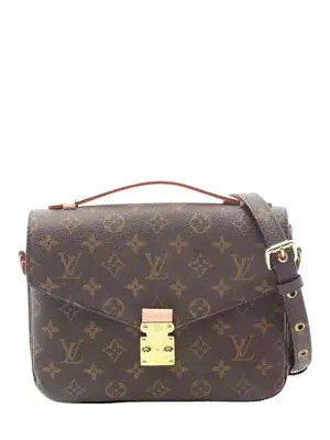 LOUIS VUITTON 2010s Metis Mm Tote Bag - Brown