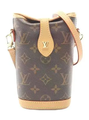 LOUIS VUITTON Monogram Leather Shoulder Bag - Brown