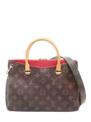 LOUIS VUITTON 2016 Bb Pallas Monogram Tote Bag - Brown