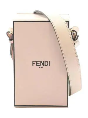 Fendi 2010s Box Shoulder Bag - Neutrals