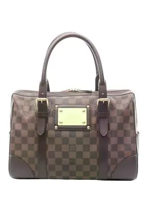 LOUIS VUITTON 2009 Berkeley Damier Ebene Tote Bag - Brown