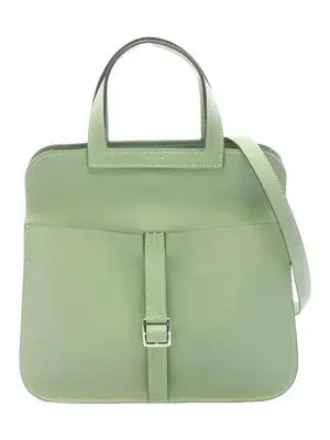 Hermès 2022 25 Arzan Leather Tote - Green