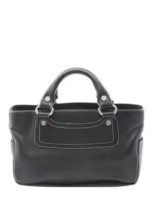 Celine 2000s Boogie Leather Handbag - Black