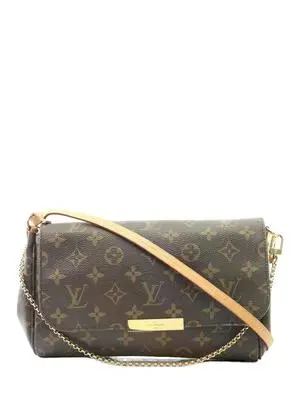 LOUIS VUITTON 2015 Monogram Chain Handbag - Brown