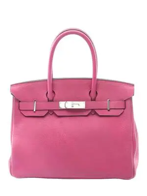Hermès 2019 Grained Leather Handbag - Pink