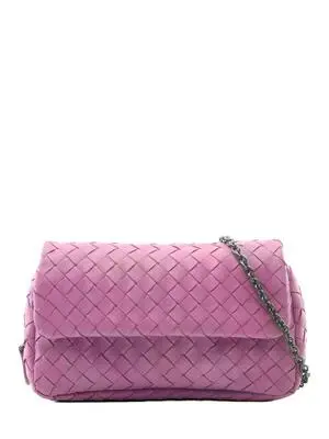 Bottega Veneta 2010s Intrecciato Shoulder Bag - Purple