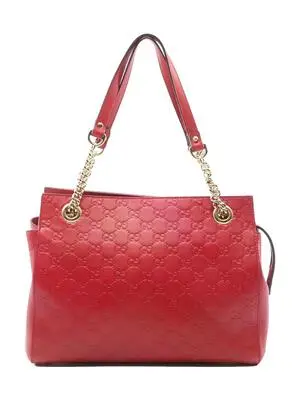 Gucci 2010s Sima Tote Bag - Red