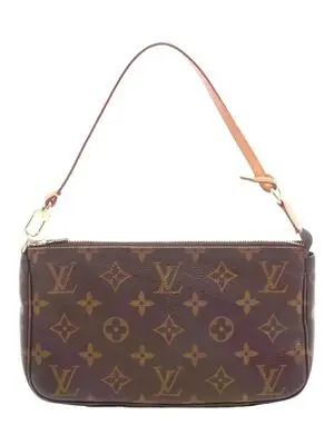 LOUIS VUITTON 2000 Pochette Accessoires Monogram Shoulder Bag - Brown