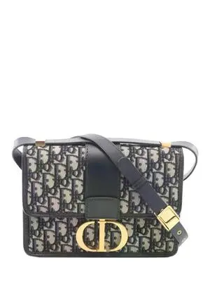 Dior 2010's Jacquard Chain Shoulder Bag - Blue
