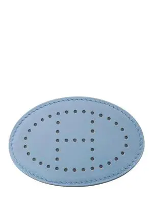Hermès 2010s Pm Evelyn Perforated Leather Hair Clip - Blue